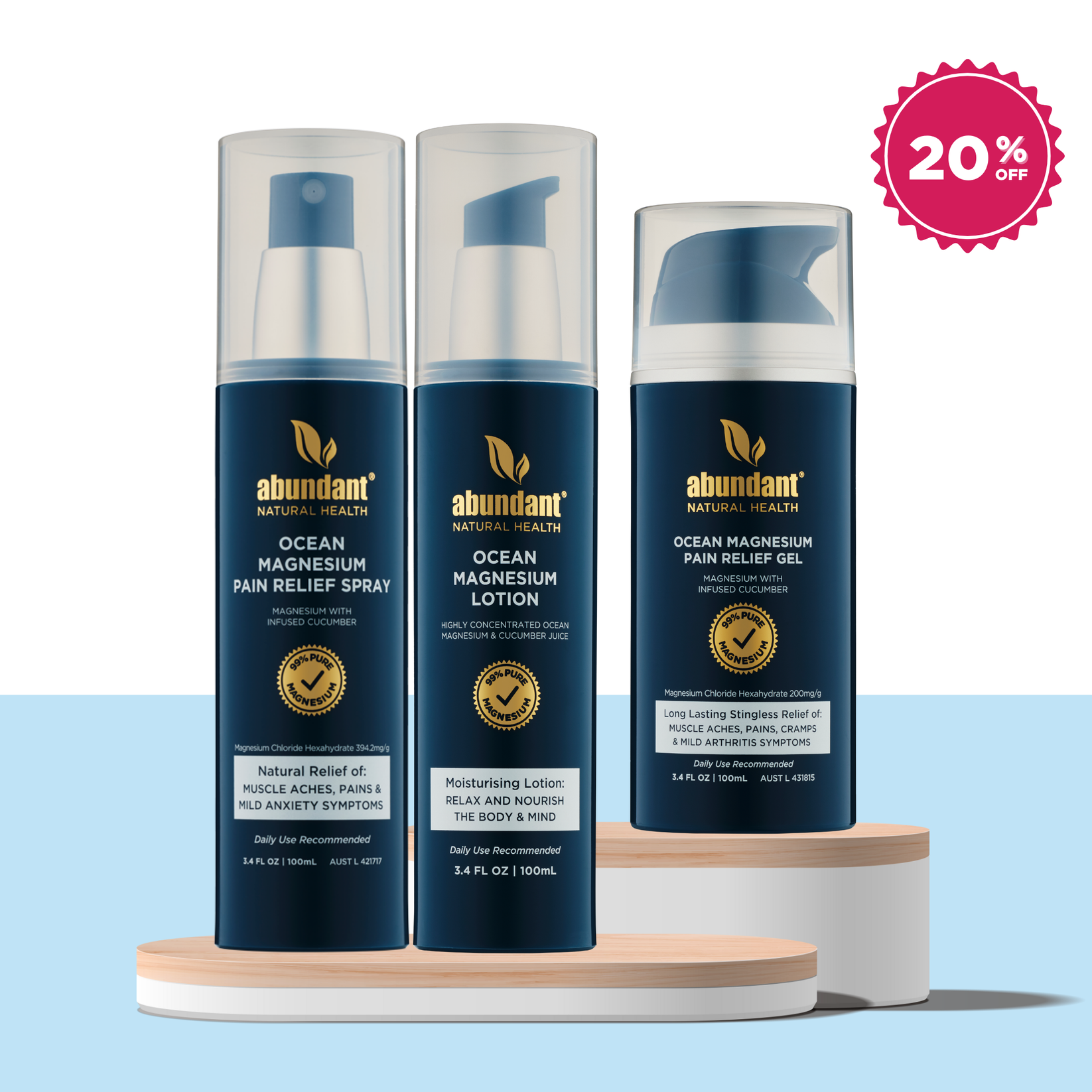 Ocean Magnesium Trio Bundle – Abundant Natural Health AU